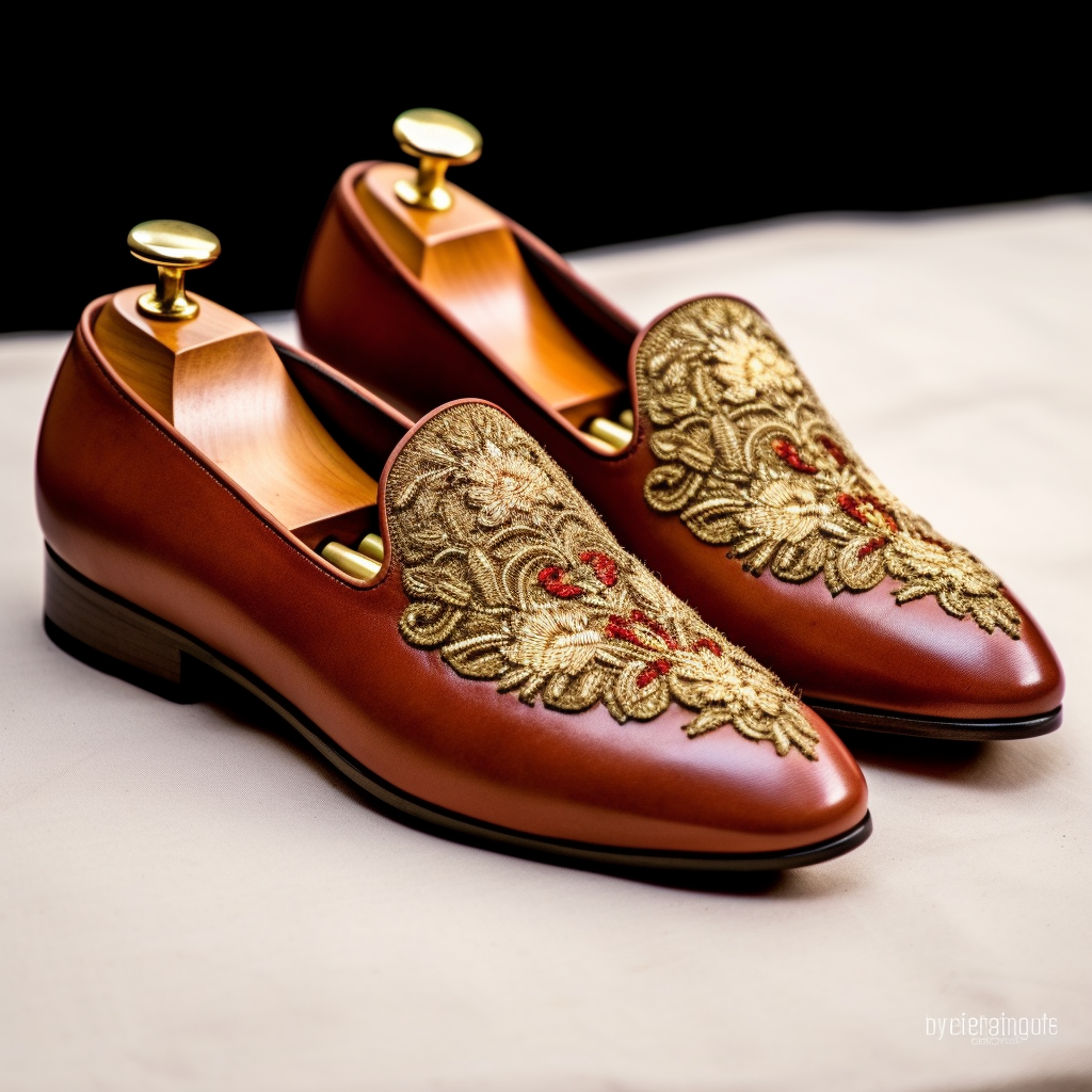 Burgundy Leather Peshawari Loafers | Wedding Shoes for Groom | Shoes f ...