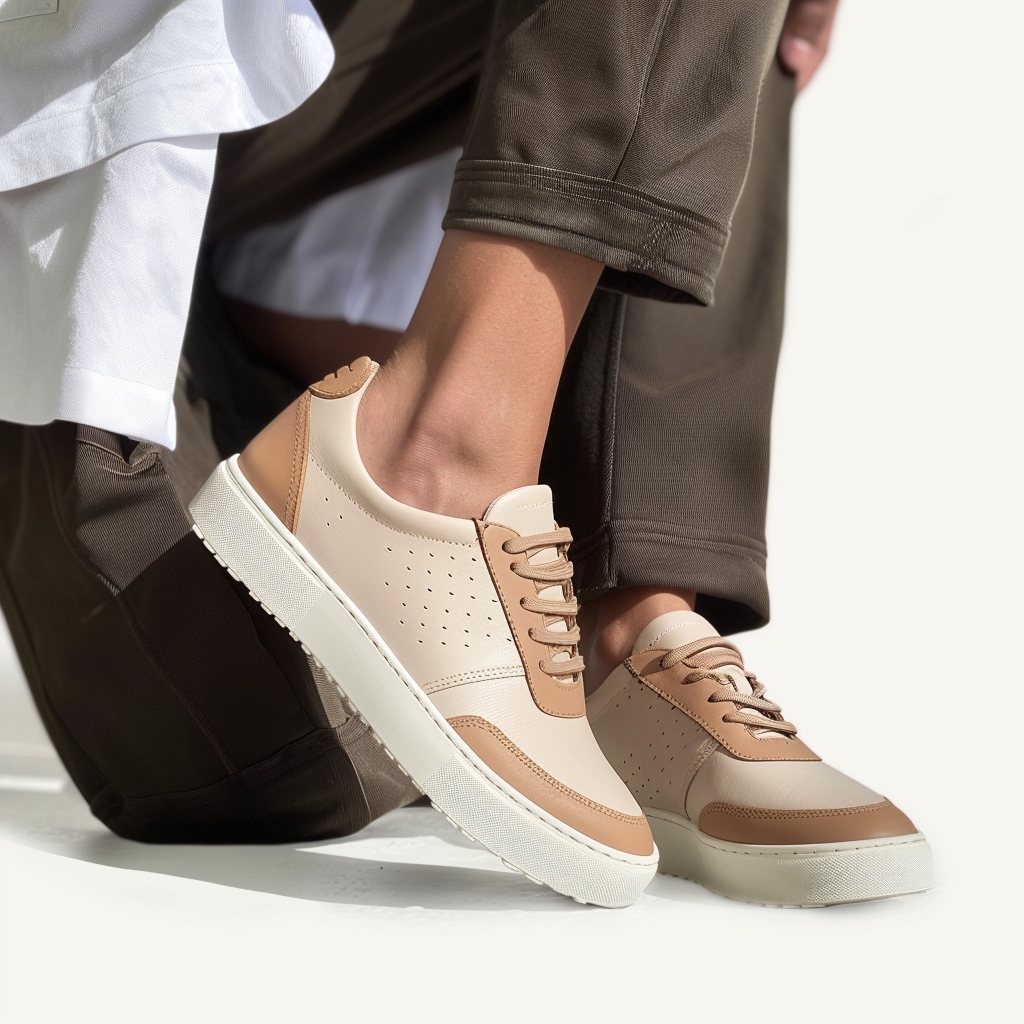 Tan Sport Pearl Kicks Sneaker - Summer 2024 Collection – Costoso Italiano