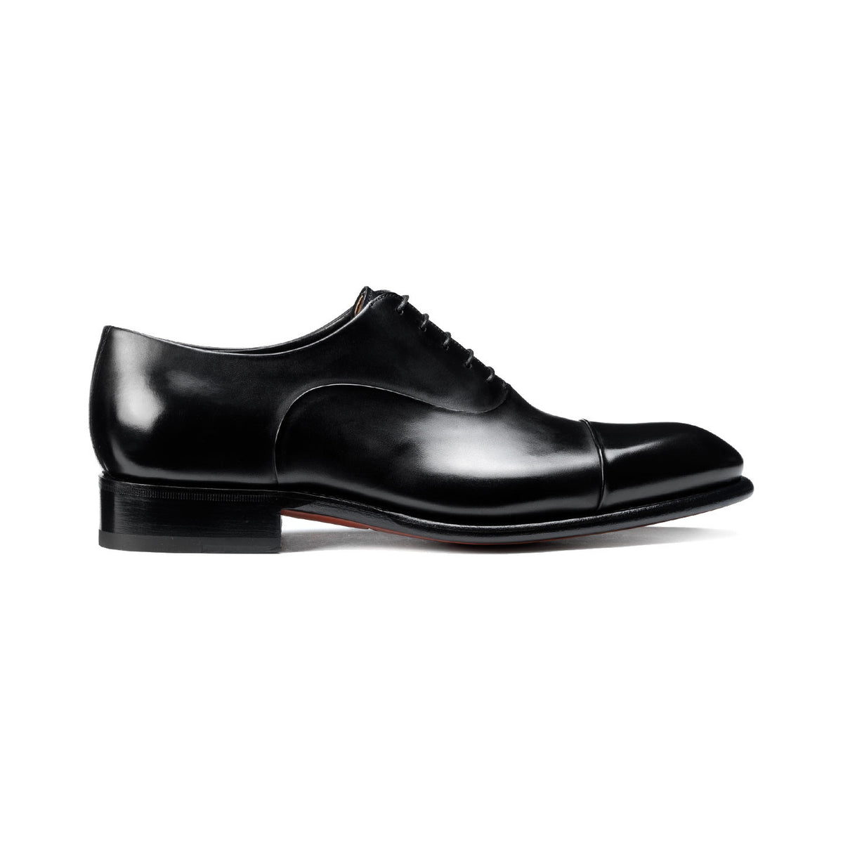 Black Leather Woodford Balmoral Toe Cap Oxfords - Formal Shoes ...